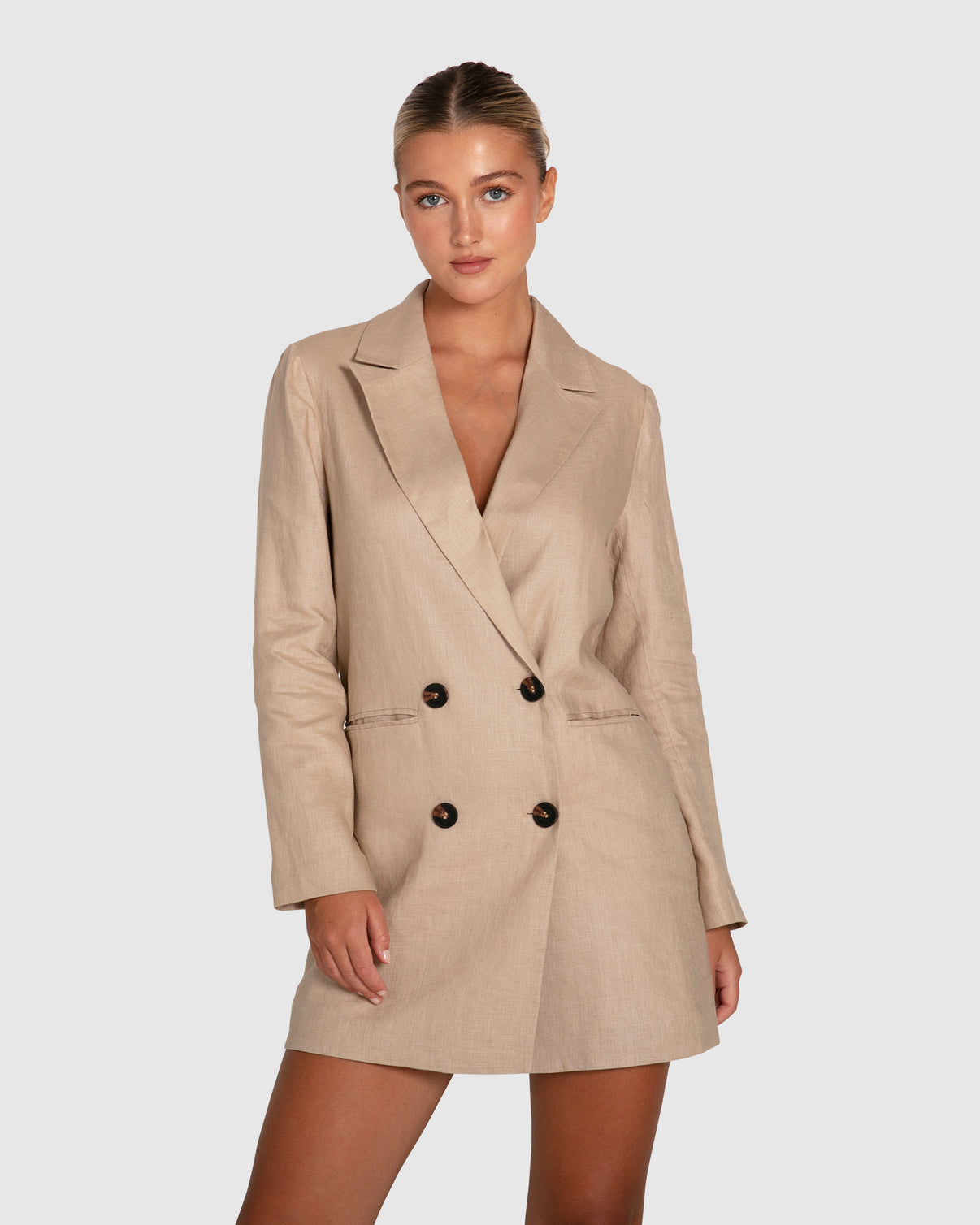 Princess Anna Blazer Dress - Sand – Belle & Bloom