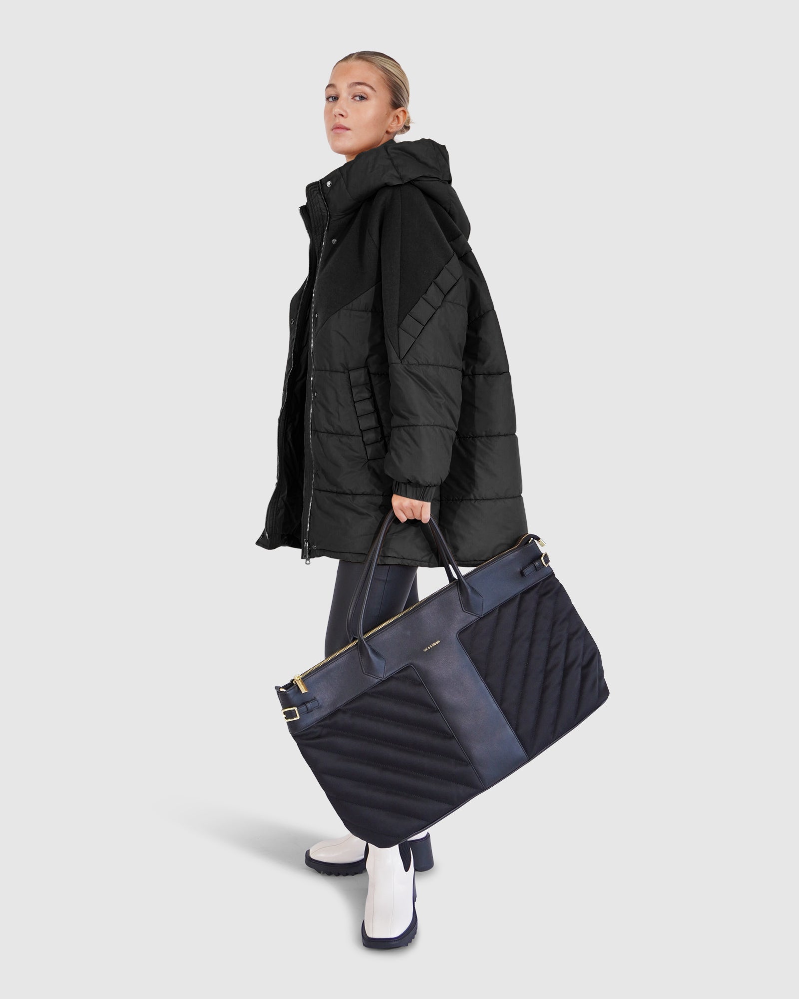 Say It Again Quilted Jacket - Black – Belle & Bloom