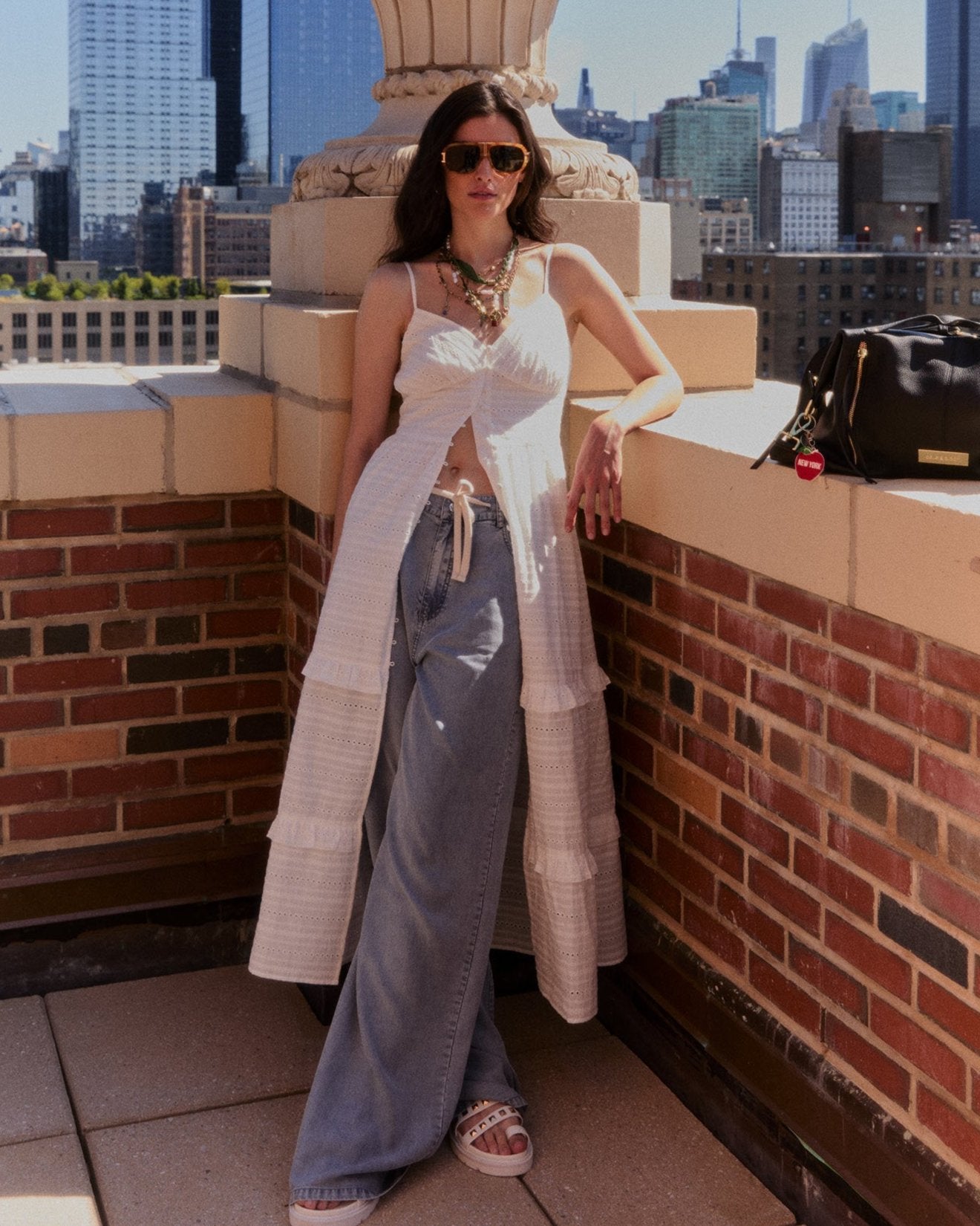 Set On You Wide Leg Pants - Stonewash – Belle & Bloom