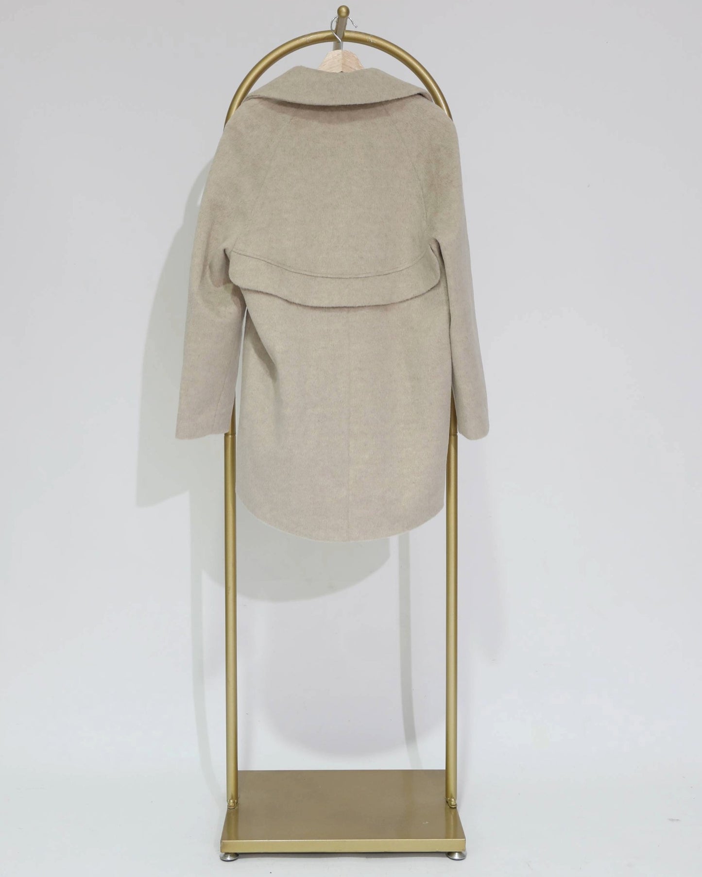 Double-Breasted Wool Blend Coat - Oatmeal – Belle & Bloom