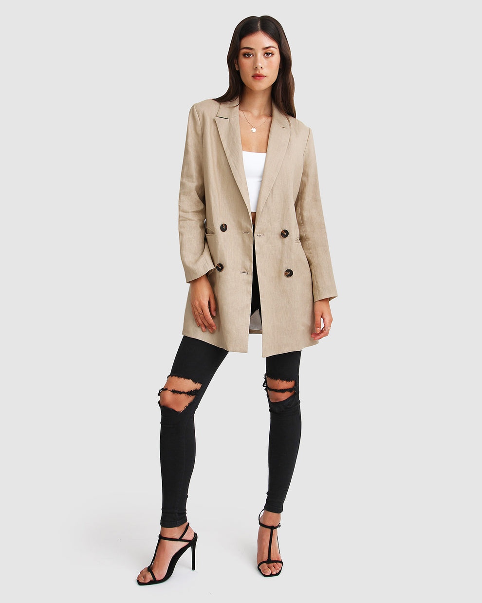 Princess Anna Blazer Dress - Sand – Belle & Bloom