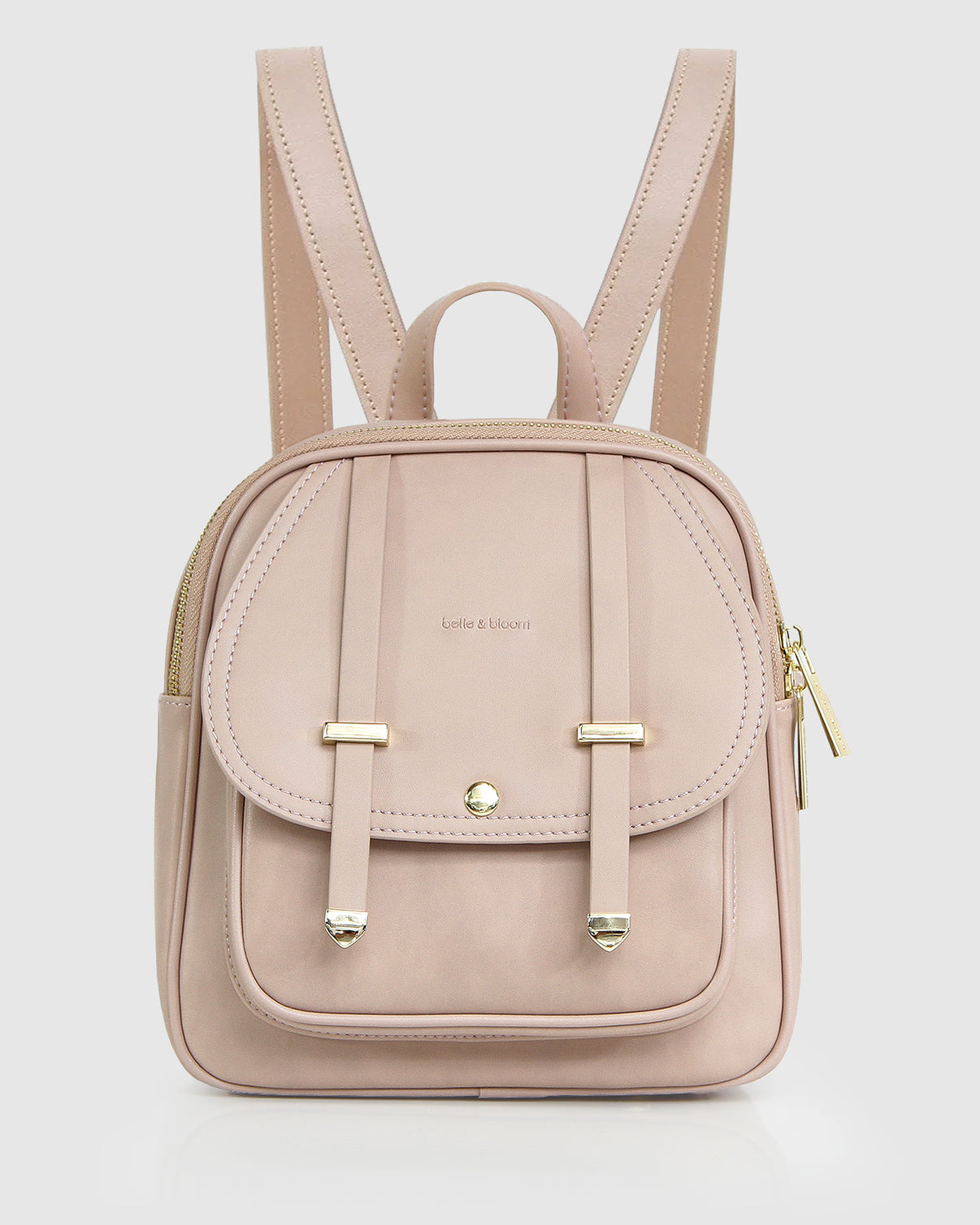 Camila Leather Backpack - Dusty Pink – Belle & Bloom