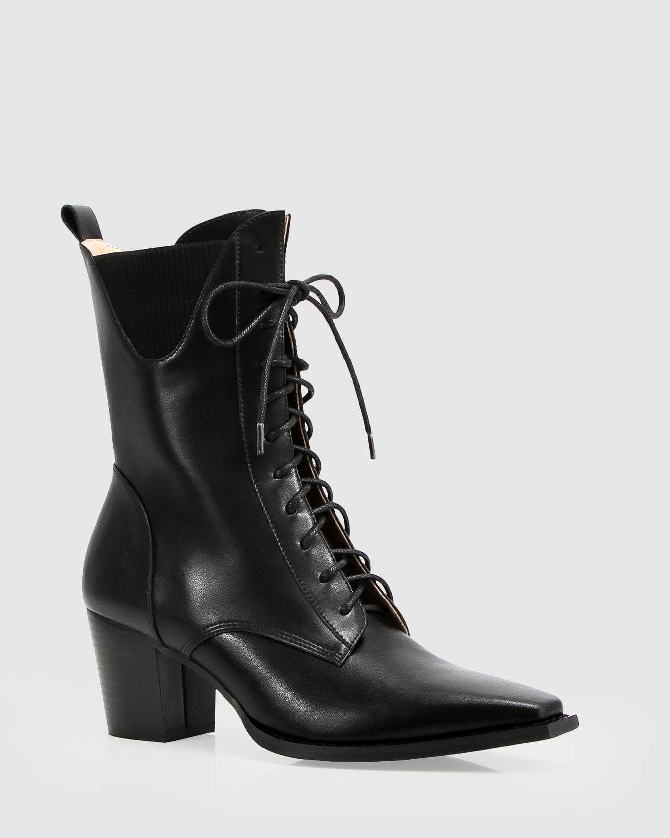 Jumping Ship Laced Boot - Black – Belle & Bloom