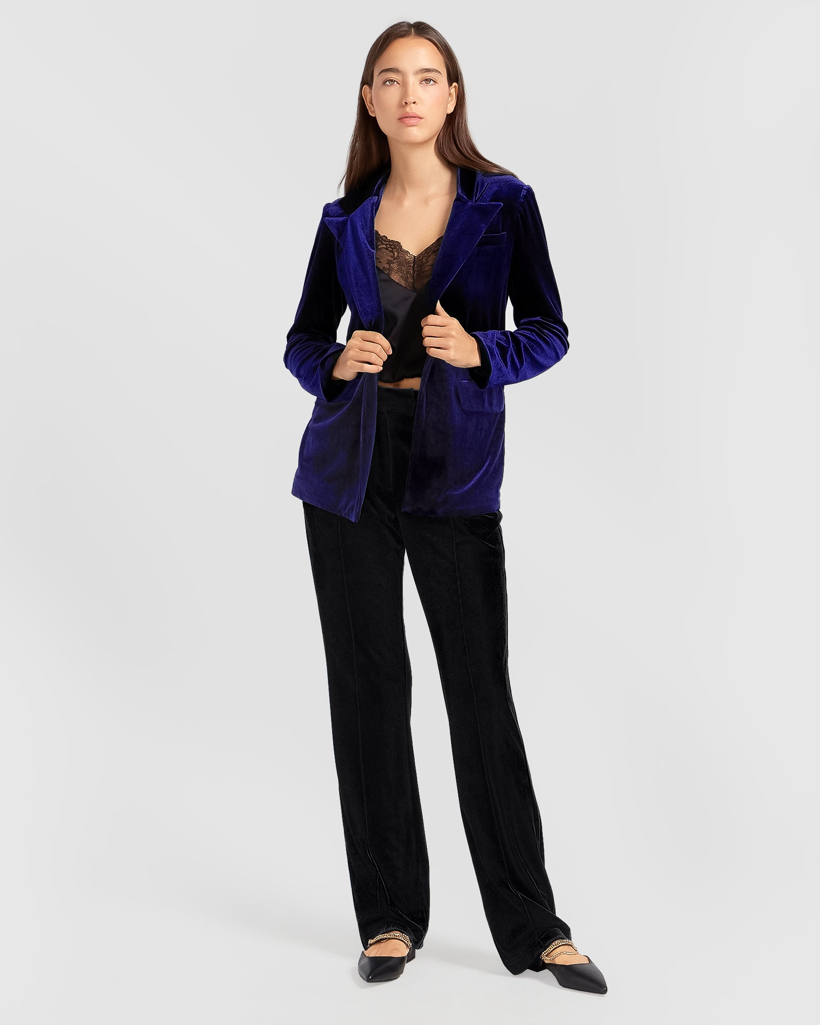 Eternity Velvet Blazer - Royal Blue – Belle & Bloom