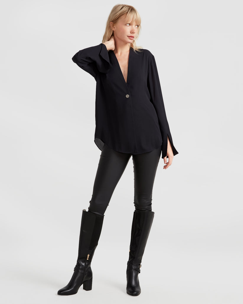 Sheer Genius Lightweight Blazer - Black – Belle & Bloom