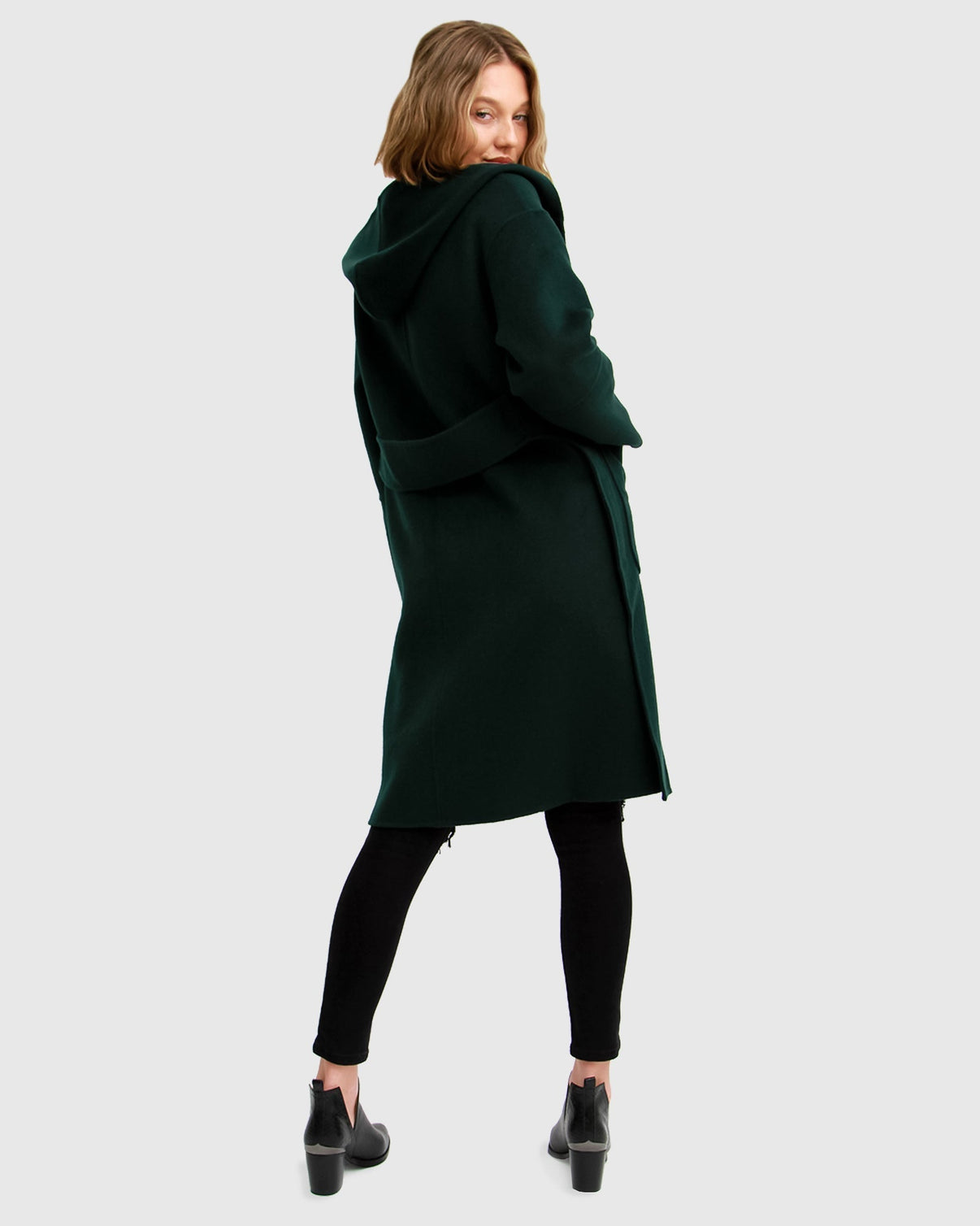 Walk This Way Wool Blend Oversized Coat - Dark Green – Belle & Bloom