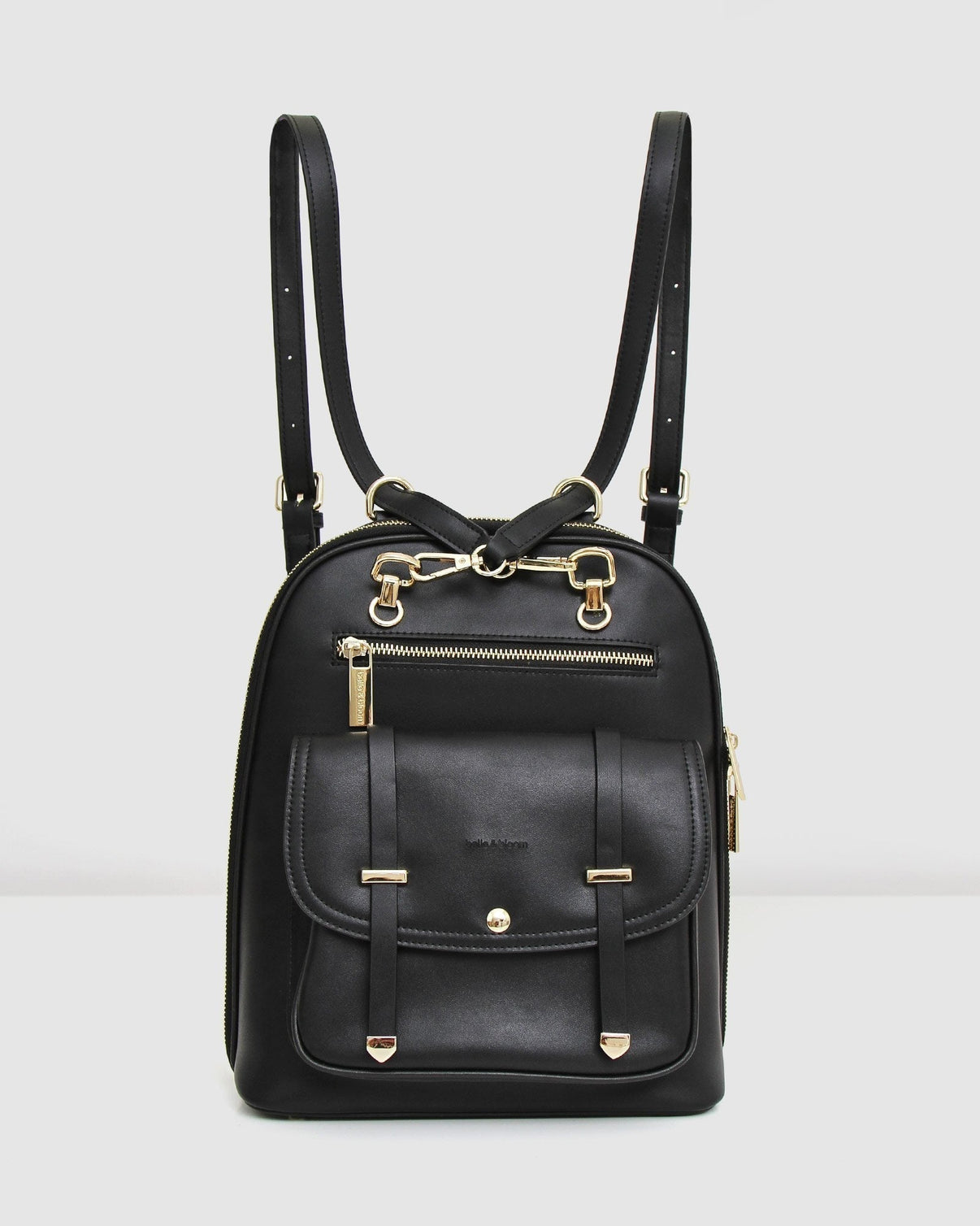 5th Ave Leather Backpack - Black – Belle & Bloom