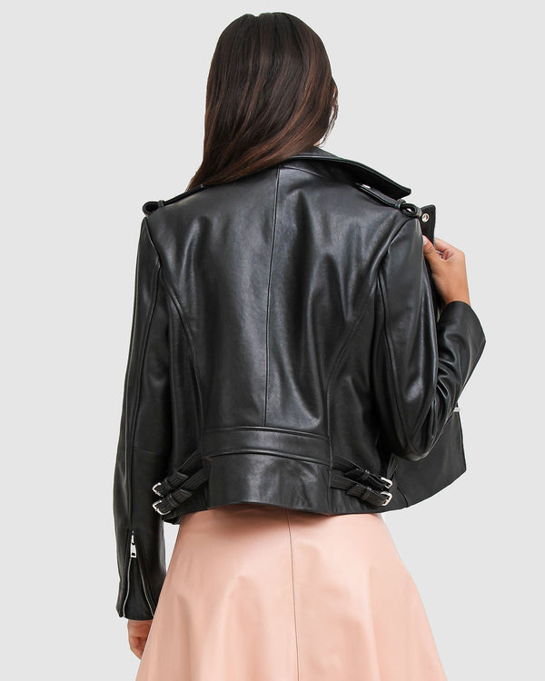 Just Friends Leather Jacket - Black – Belle & Bloom