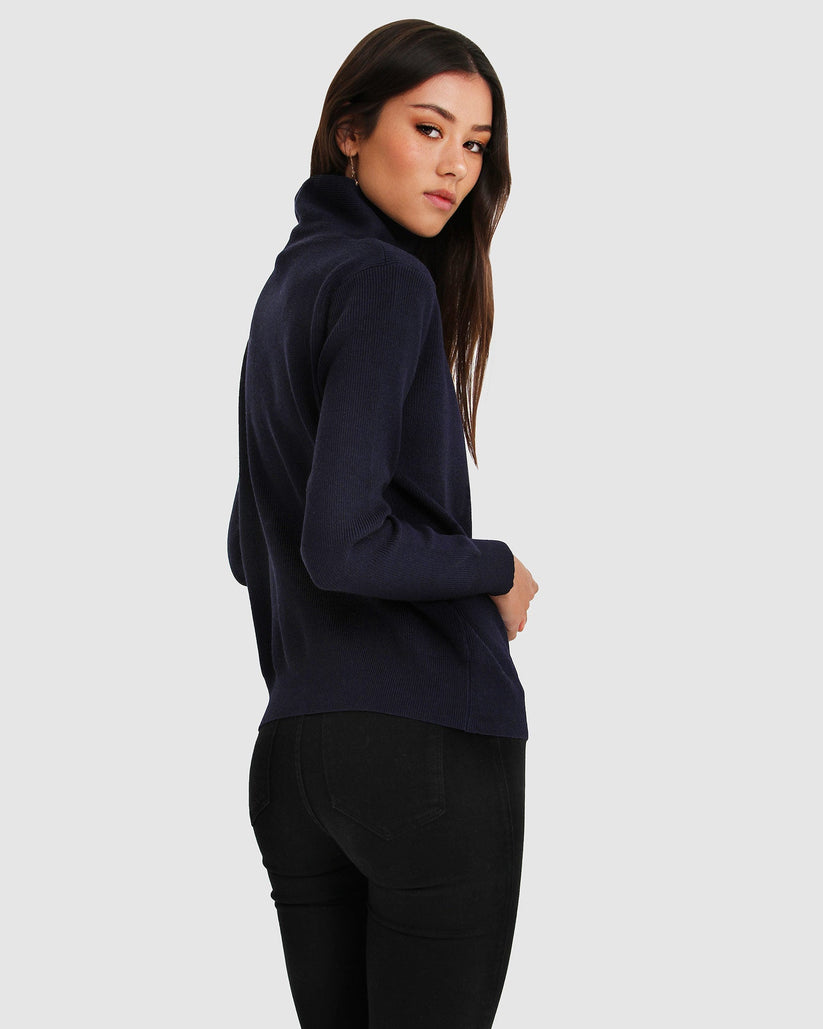 Brother's Zip Front Jumper - Navy – Belle & Bloom