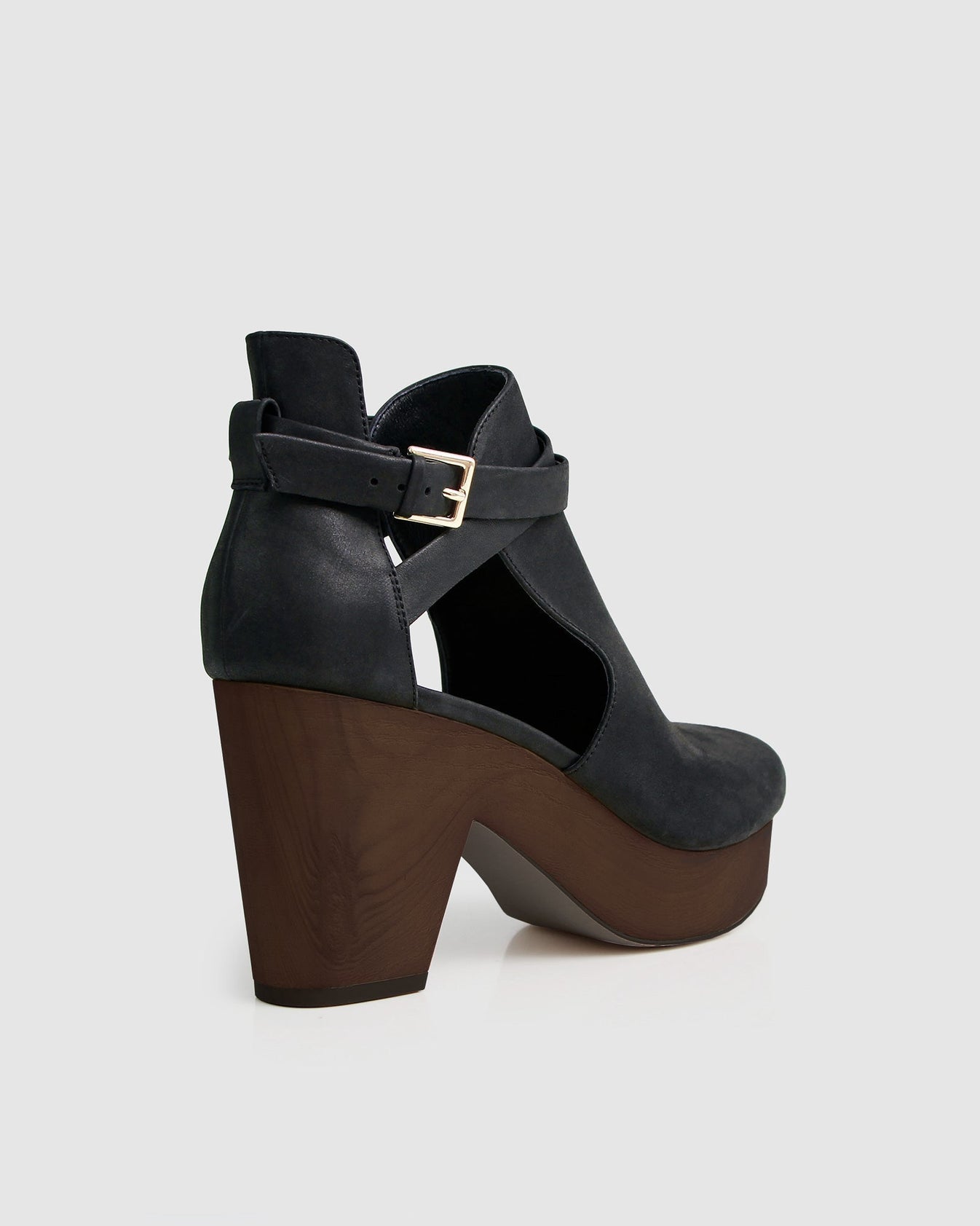 Fearless Clog Ankle Boot - Black/Chocolate – Belle & Bloom