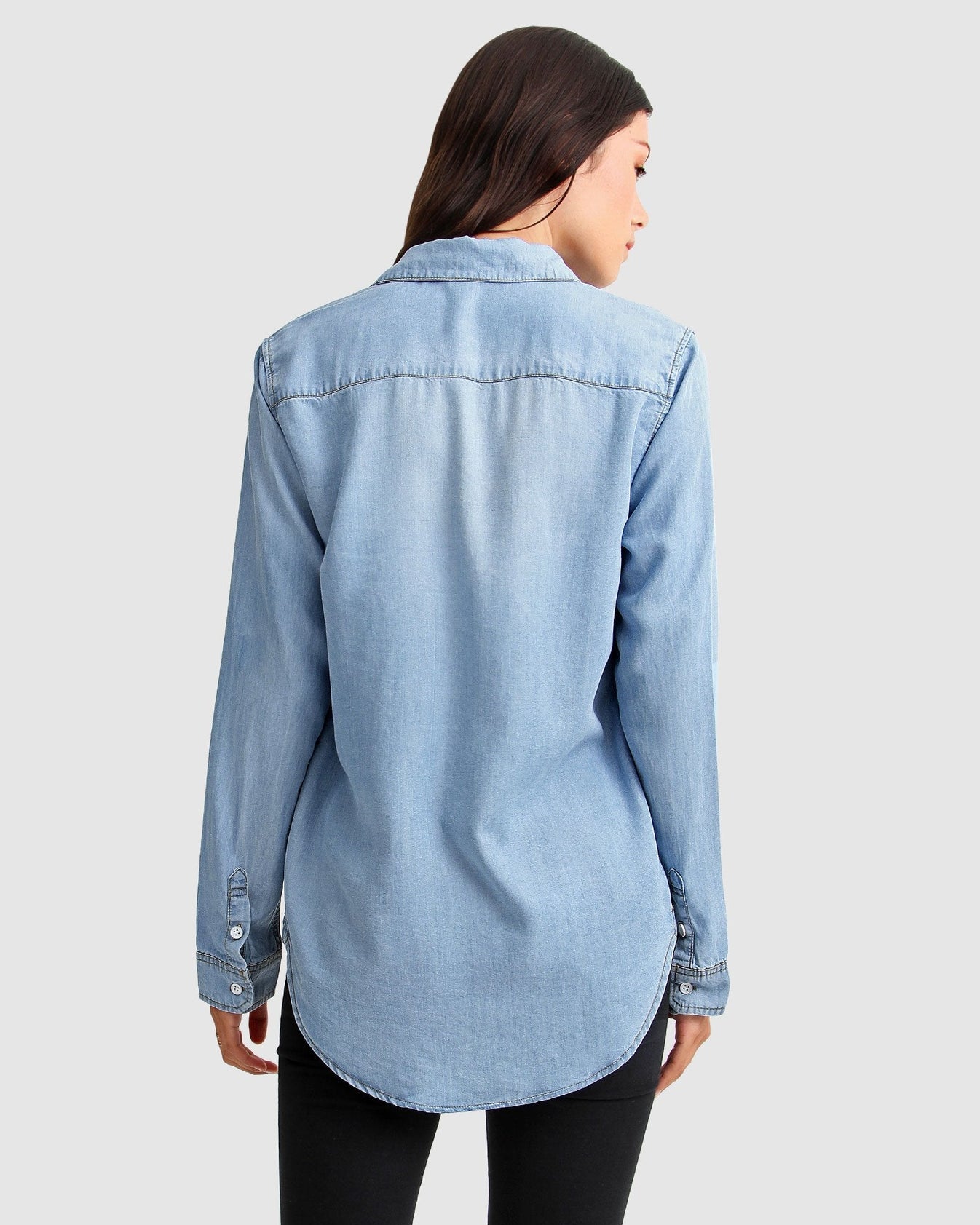 Keep Me Wild Denim Top - Indigo – Belle & Bloom