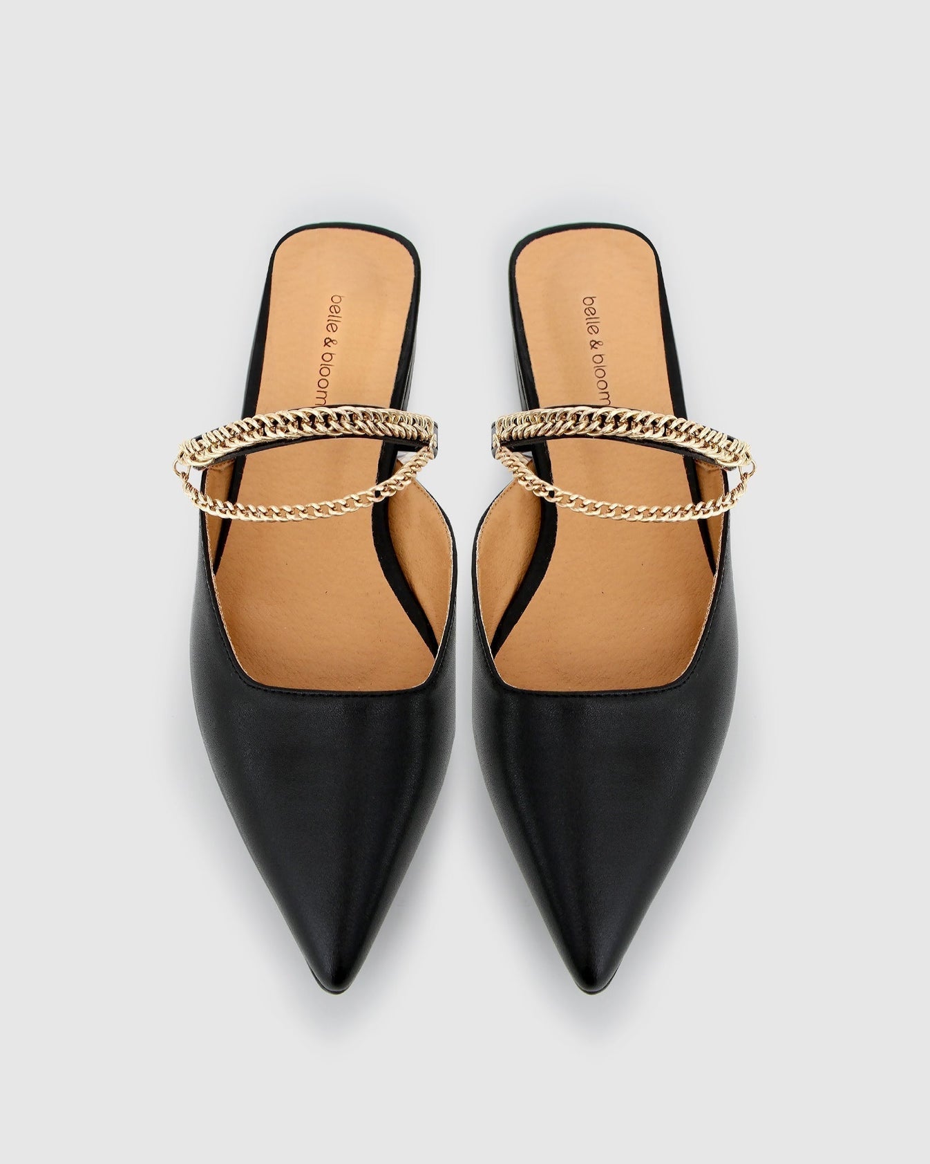 On The Go Leather Flat - Black – Belle & Bloom