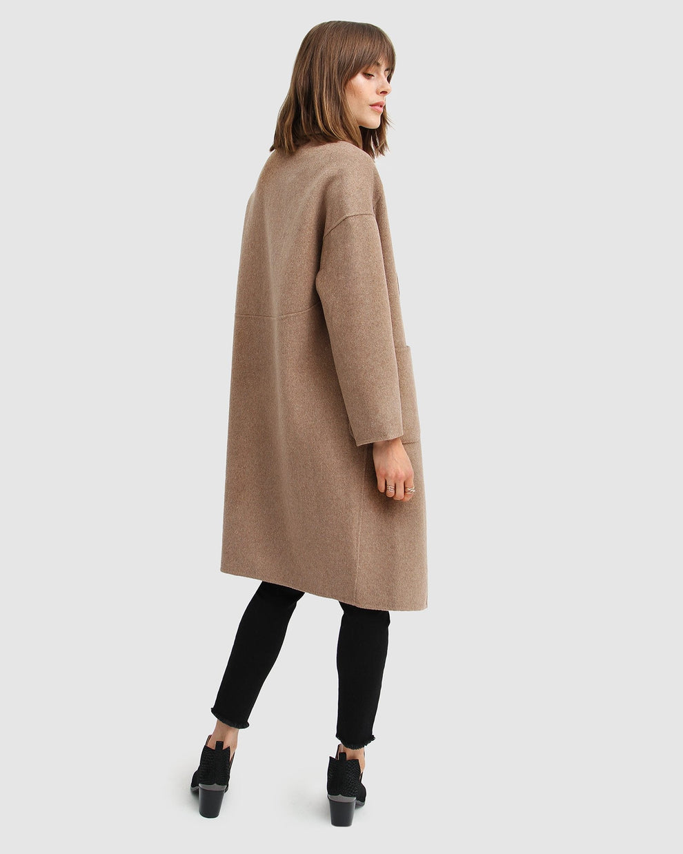 Publisher Double-Breasted Wool Blend Coat - Oat – Belle & Bloom